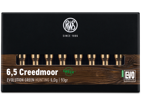 KARABINSKI METAK RWS 6.5 CREEDMOOR EVO GREEN 6.0 gr