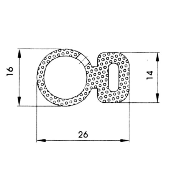 Gumeni profil sunđerasti – D279