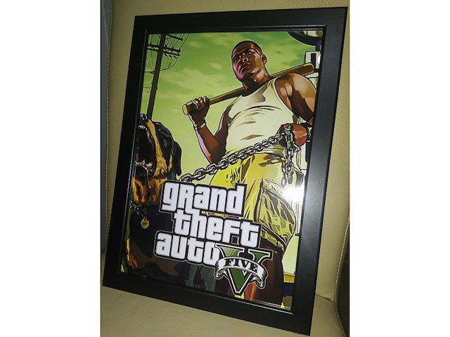 Grand Theft Auto uramljeni poster