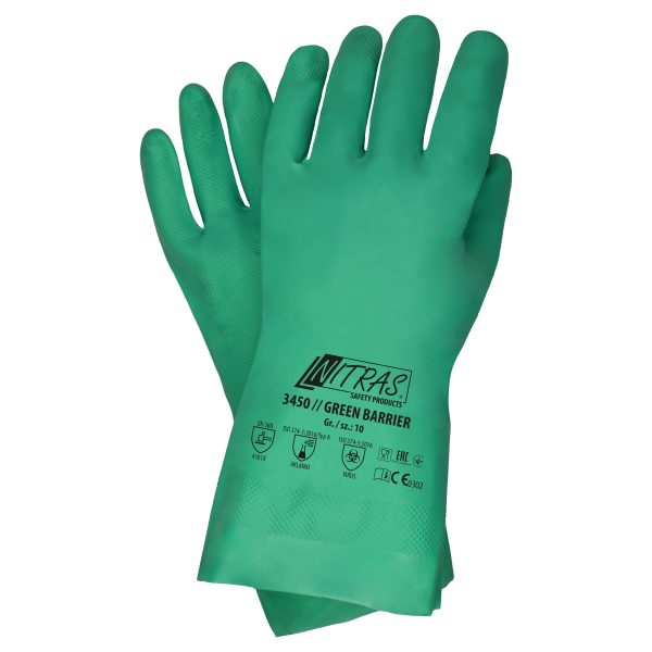 Zaštitne rukavice otporne na hemikalije GREEN BARRIER – 3450