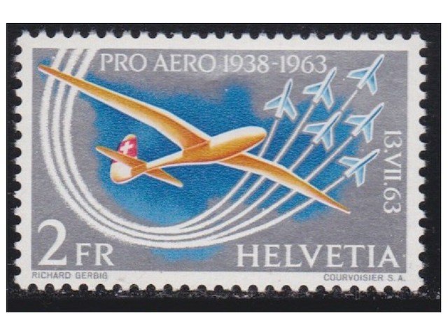 Svajcarska 1963 Avionska marka cisto