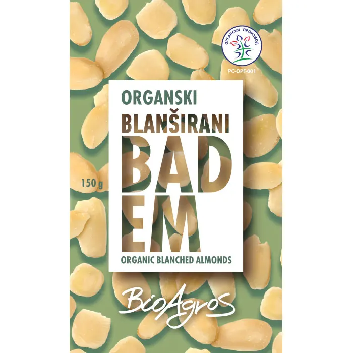 Organski blanširani badem 150g