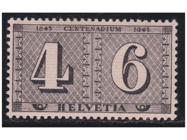Svajcarska 1943 100.g.Svajcarske marke falc