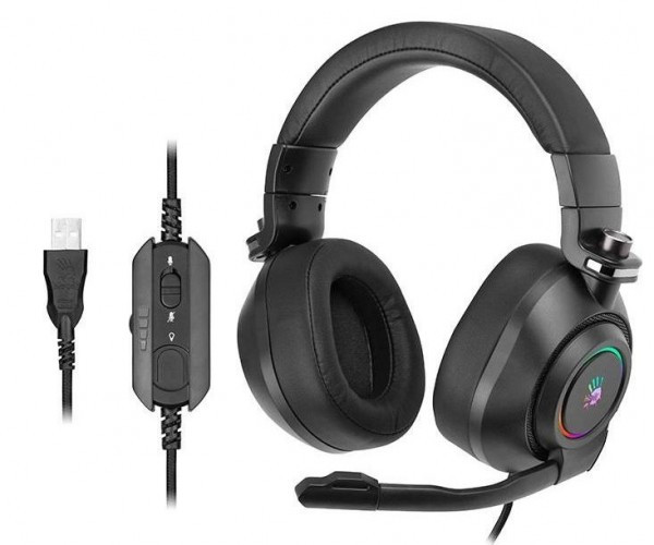 Gejmerske slušalice 7.1 SURROUND, A4Tech A4-G580 Bloody, 50mm/16ohm, color LED, USB povezivanje