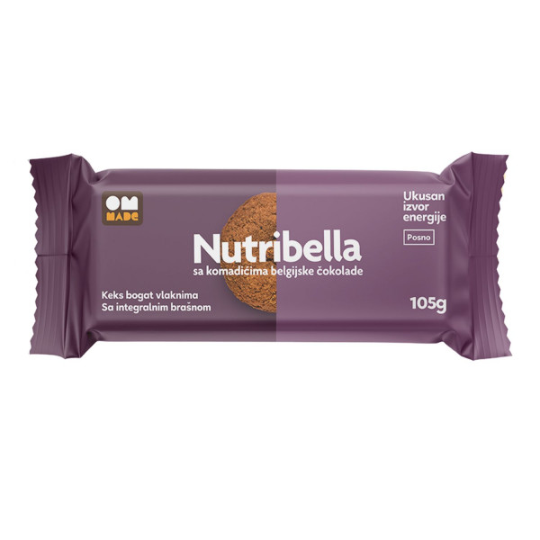 Nutribella keks belgijska čokolada, 105g