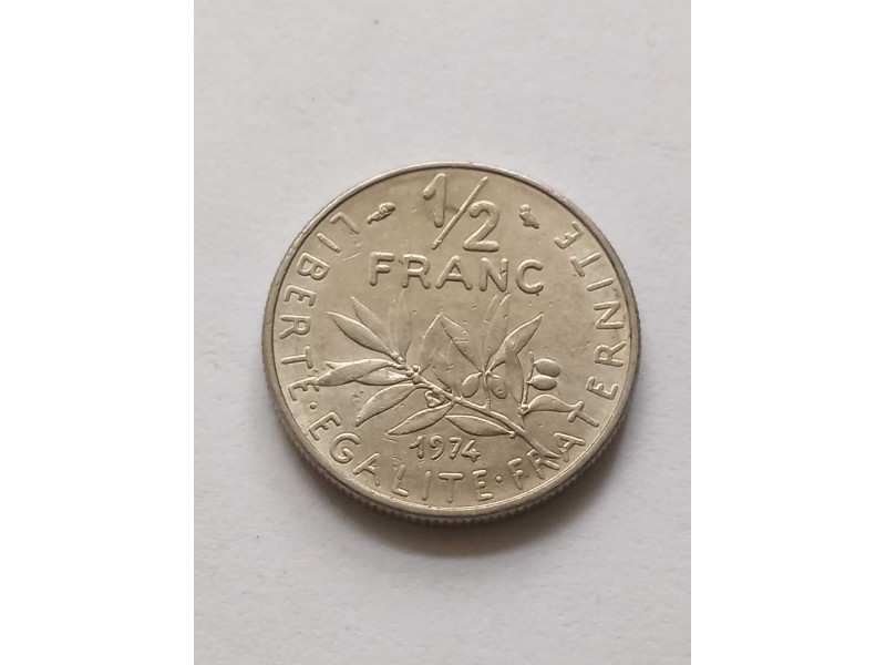 1/2 Franc 1974.g - Francuska -