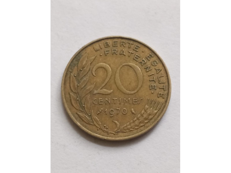 20 Centimes 1970.g - Francuska -