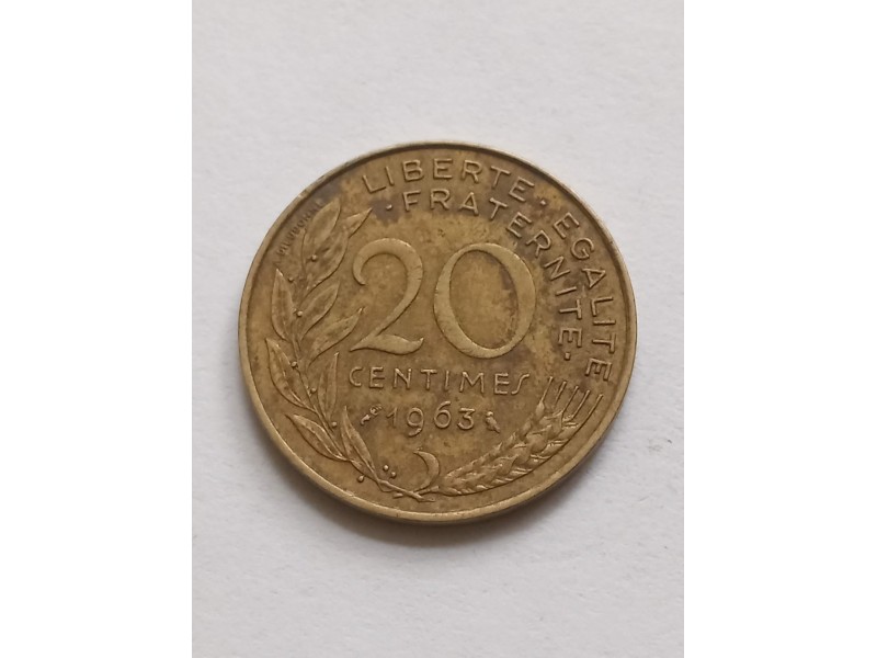 20 Centimes 1963.g - Francuska -