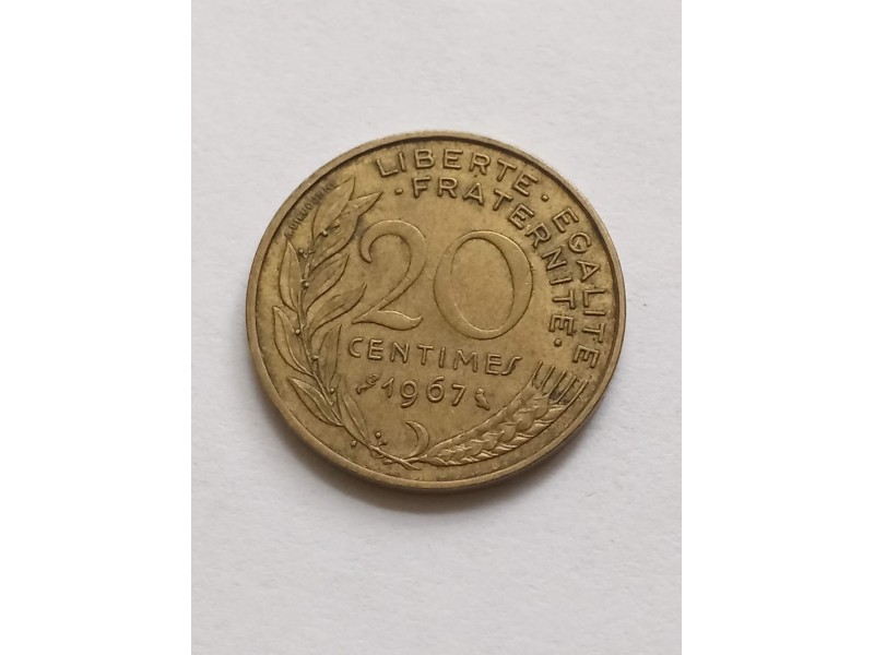 20 Centimes 1967.g - Francuska -