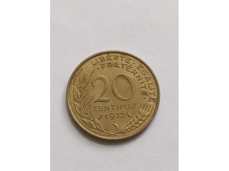 20 Centimes 1972.g - Francuska -