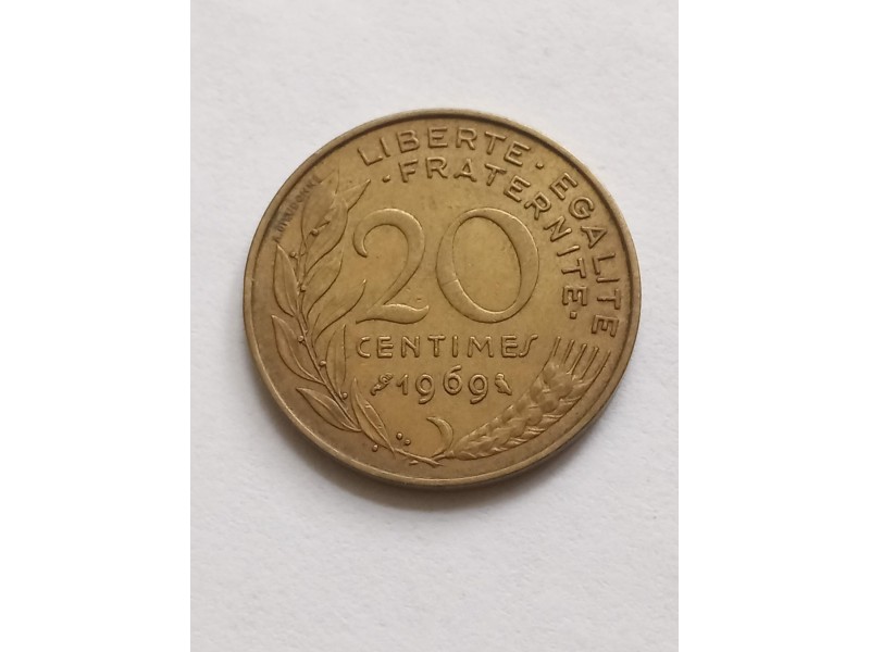 20 Centimes 1969.g - Francuska -