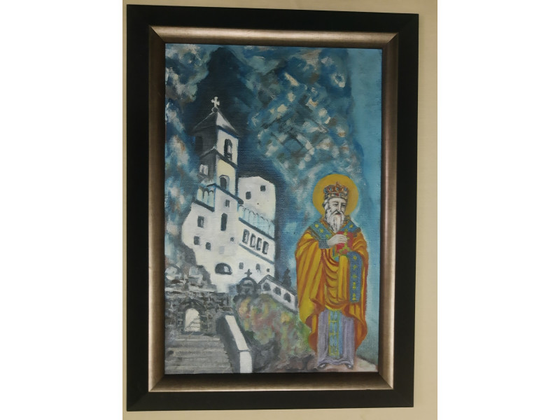 Ostrog, Ostroški, uramljeno 48x67 cm.