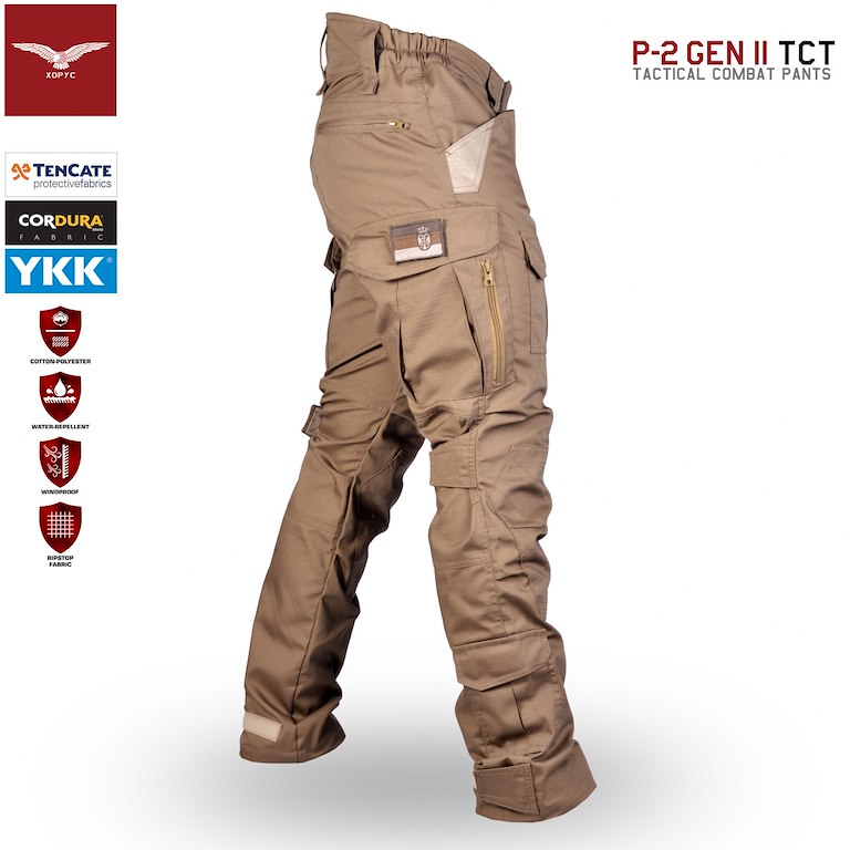 P-2 GEN II TCT taktičke pantalone - kojot