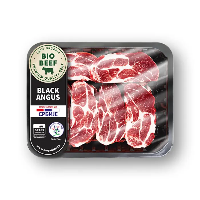 Organski juneći vrat b/k Black Angus 1kg