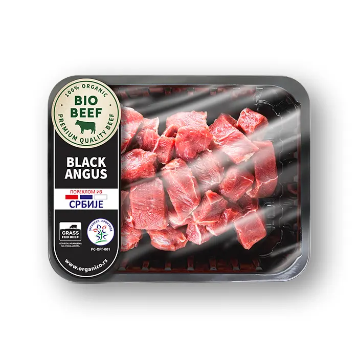 Organsko juneće meso za gulaš Black Angus 1kg