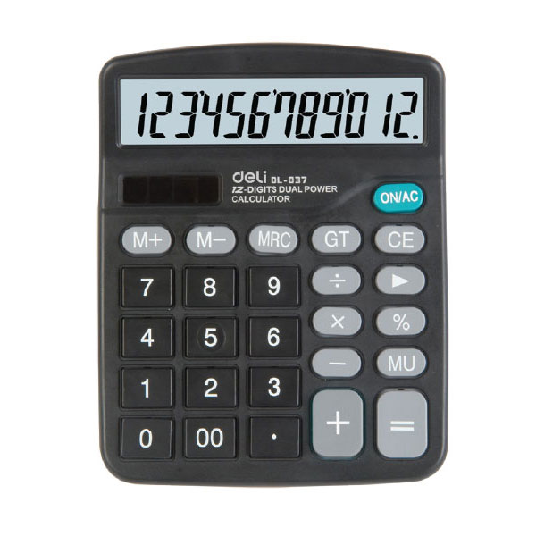 Kalkulator stoni E837, 12 cifara, DELI