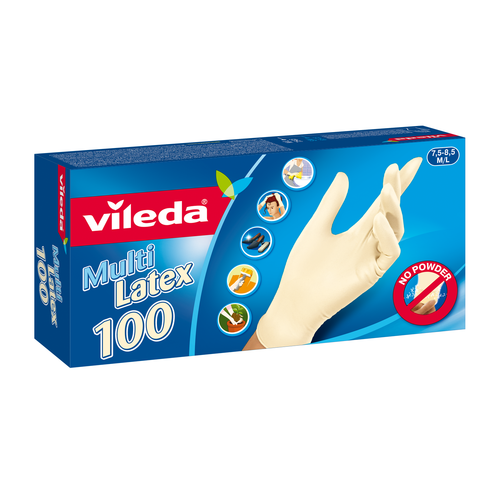 Vileda Rukavice multi latex 100/1 vel. M/L