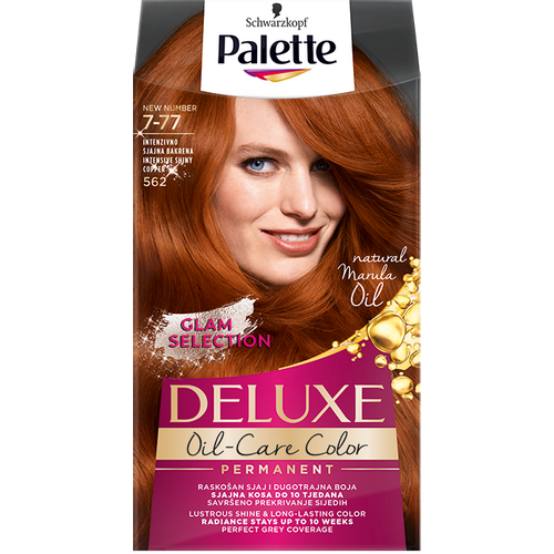 PALETTE DELUXE boja za kosu 7-77 (562) Intenzivno sjajno bakrena