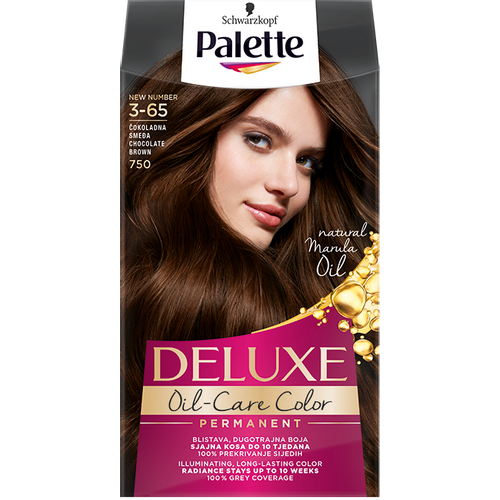 PALETTE DELUXE boja za kosu 3-65 (750) Čokoladno smeđa