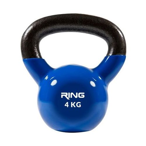 RING Kettlebell 4kg metal vinyl RX DB2174-4 blue