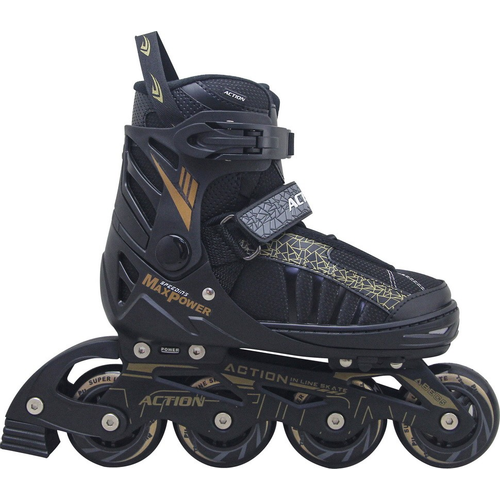 Roler Pw132B Black/Gold Alu L(39-43) Abec5 Pu Action 2021 Par