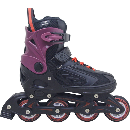 ROLER PW126B-10 BLACK/WARM RED ALU M(37-40) ABEC5 PU ACTION 2021 PAR