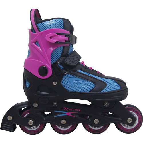 Roler Pw126B-10 Black/Tirq/Purple S(33-36) Pvc Abec5 Pu Action 2021 Par