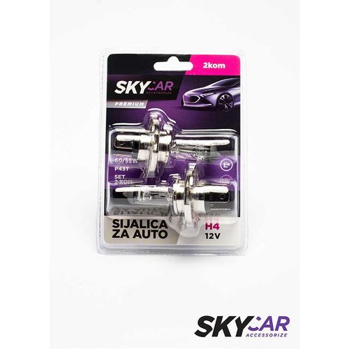 SkyCar Sijalica H4 12V 60/55W P43T set 2kom