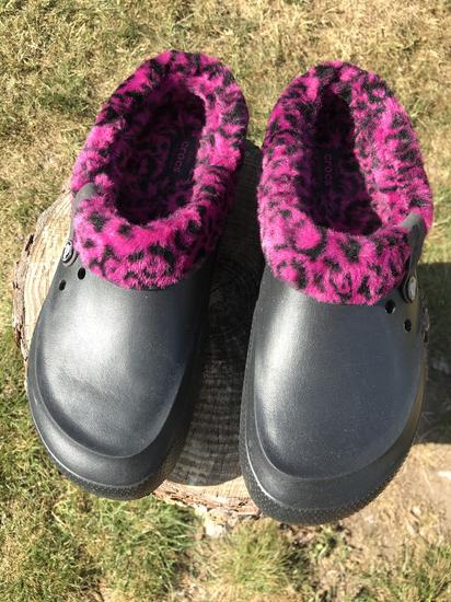Crocs zimske papuce sa ljubišastim krznom