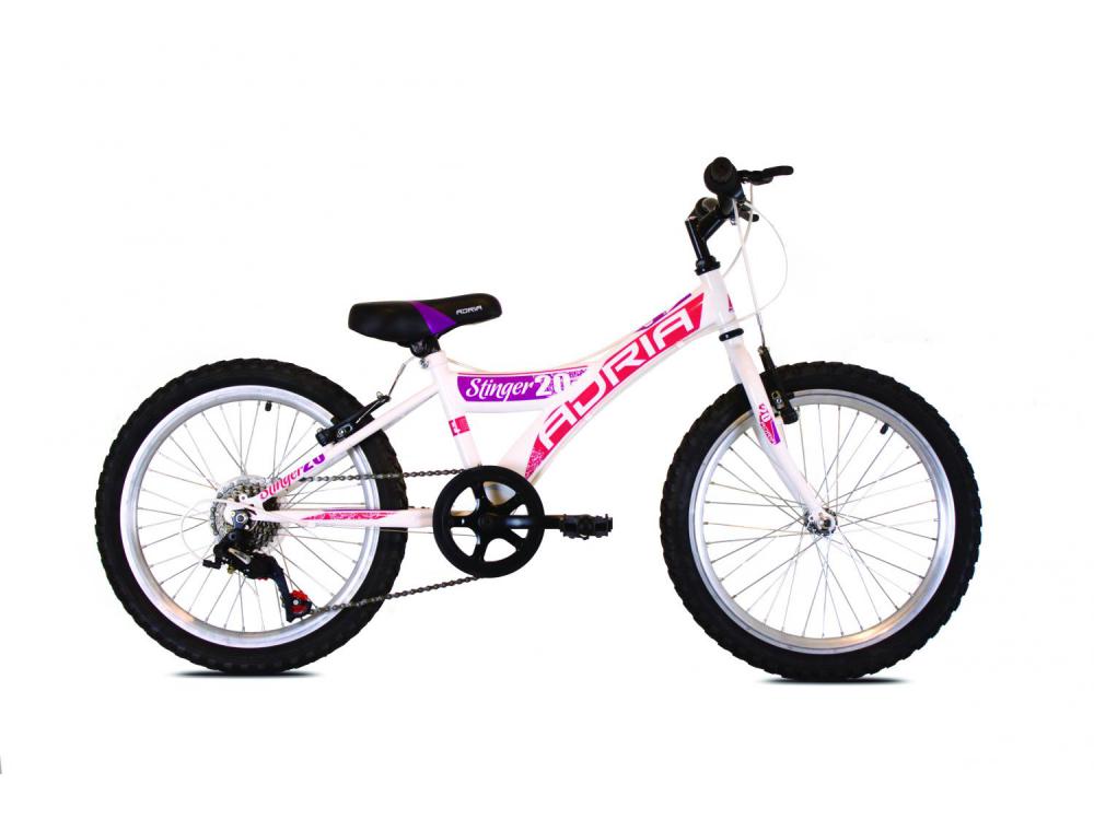 Bicikl deciji MTB Adria Stinger belo pink 20