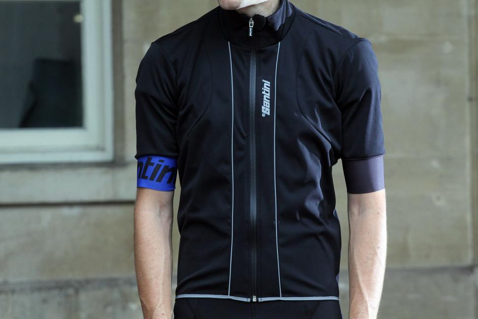 SANTINI Reef rain jacket with short sleeves