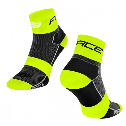 ČARAPE FORCE SPORT 3 crno-fluo L-XL 42-46