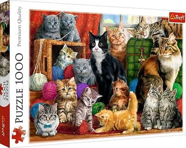 Trefl Puzzle 1000- Feline meeting (T10555)