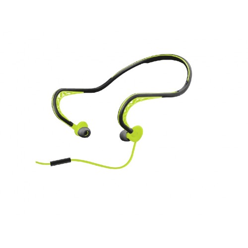 Slušalice Trust Ludo žične/neckband sport bubice/crno zelena