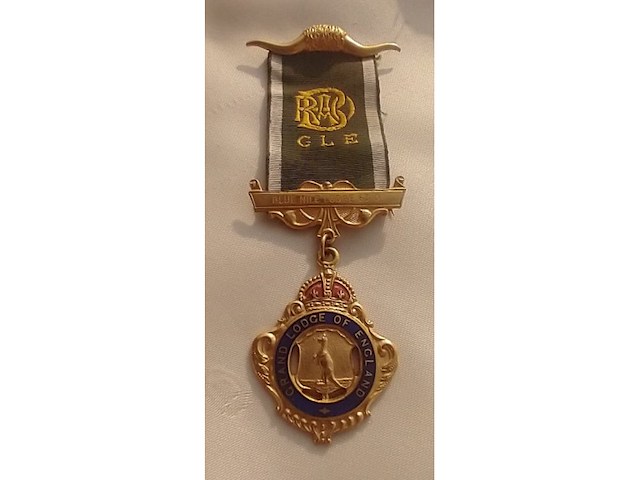 Velika Loža Engleske masonska medalja Blue Nile 1937