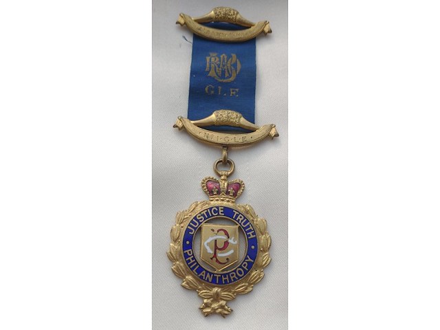 Velika Loža Engleske masonska medalja Albion br 1 1913