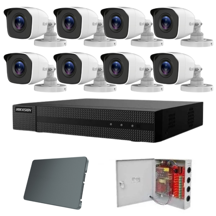 HikVision komplet 8 Full HD kamera