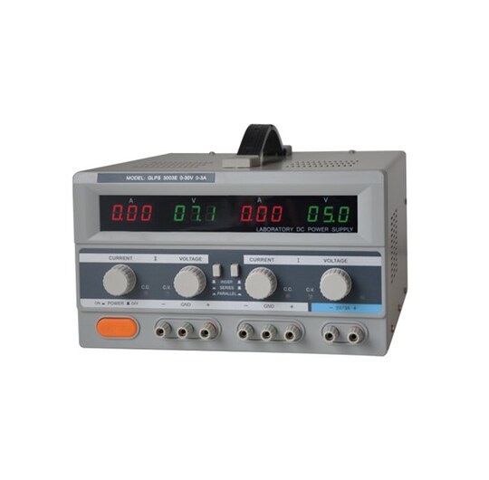 Laboratory power supply Geti GLPS 3003E 2×0-30V/ 0-3A+ (5V-3A)