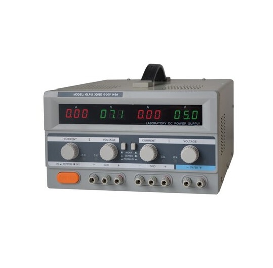 Laboratory power supply Geti GLPS 3005E 2×0-30V/ 0-5A+ (5V-3A)