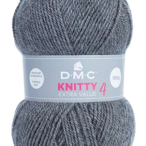 DMC KNITTY4 SIVA 100gr, dužina 280m