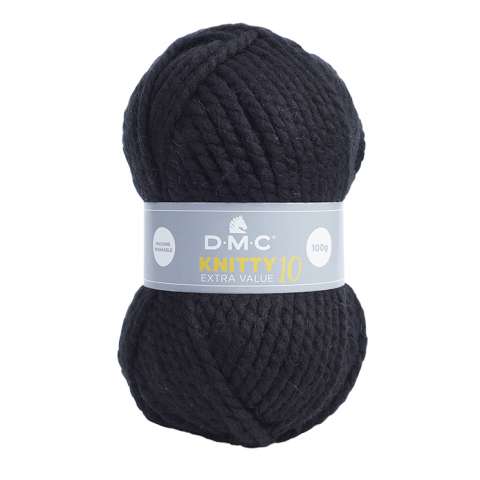 DMC KNITTY 10 CRNA 100gr, dužina82m