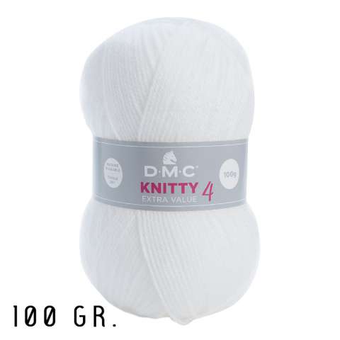 DMC KNITTY4 BELA 100gr, dužina 280m