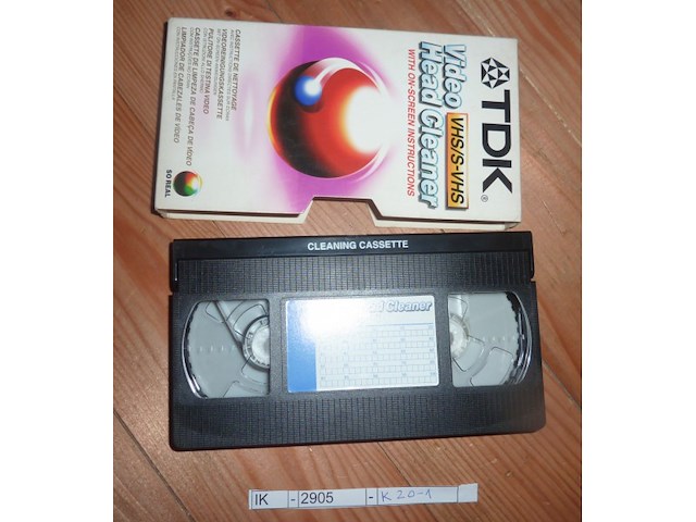 Video kaseta za čišćenje glave za videorekorder. Neispi