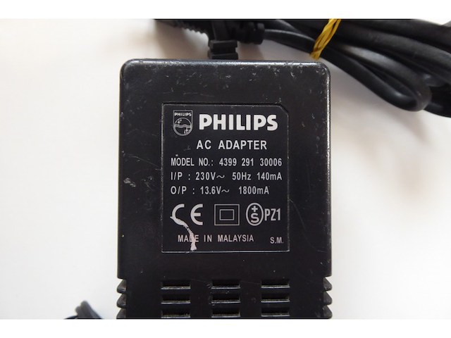 13.6V~ 1800mA (1.8A) PHILIPS AC strujni adapter