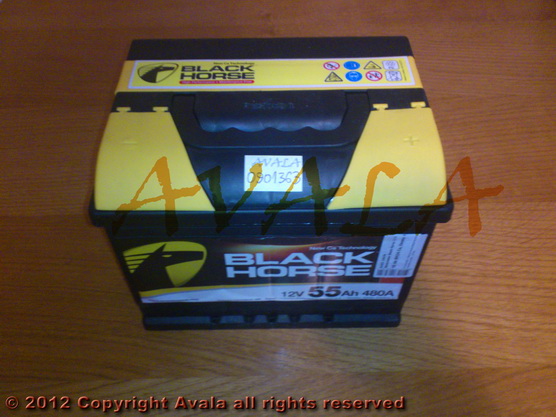 Akumulator 12V 55Ah +D 480A Black Horse *10901363*