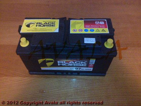 Akumulator 12V 97Ah +D 800A Black Horse *10901041*