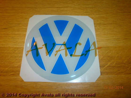 Stiker okrugli 108mm "VW" *10902742*