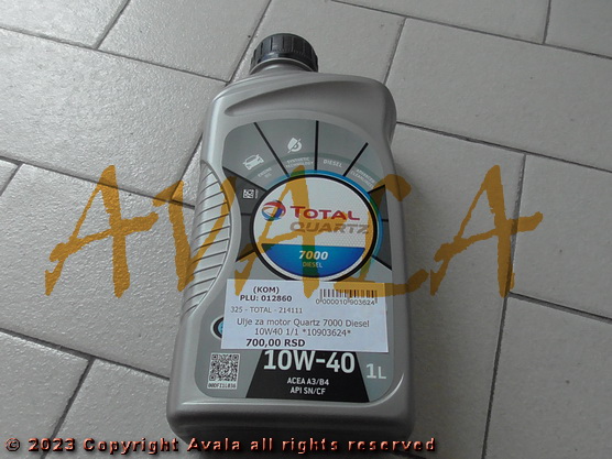 Ulje za motor Quartz 7000 Diesel 10W40 1/1 *10903624*