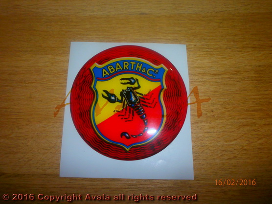 Stiker 112mm "Abarth" (stari znak) *10903012*