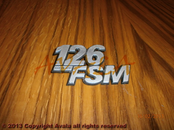 Auto oznaka "126 FSM" *10104274*